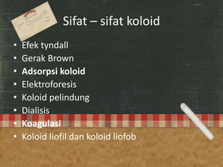 koloid adsorpsi dan koagulasi | PPTX