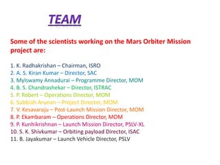 Mars orbiter mission (Mangalyaan)The govt. of INDIA | PPTX