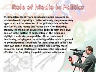 Scenario of indian politics | PPTX