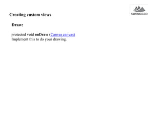 Android Custom Views | PPTX