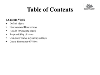 Android Custom Views | PPTX