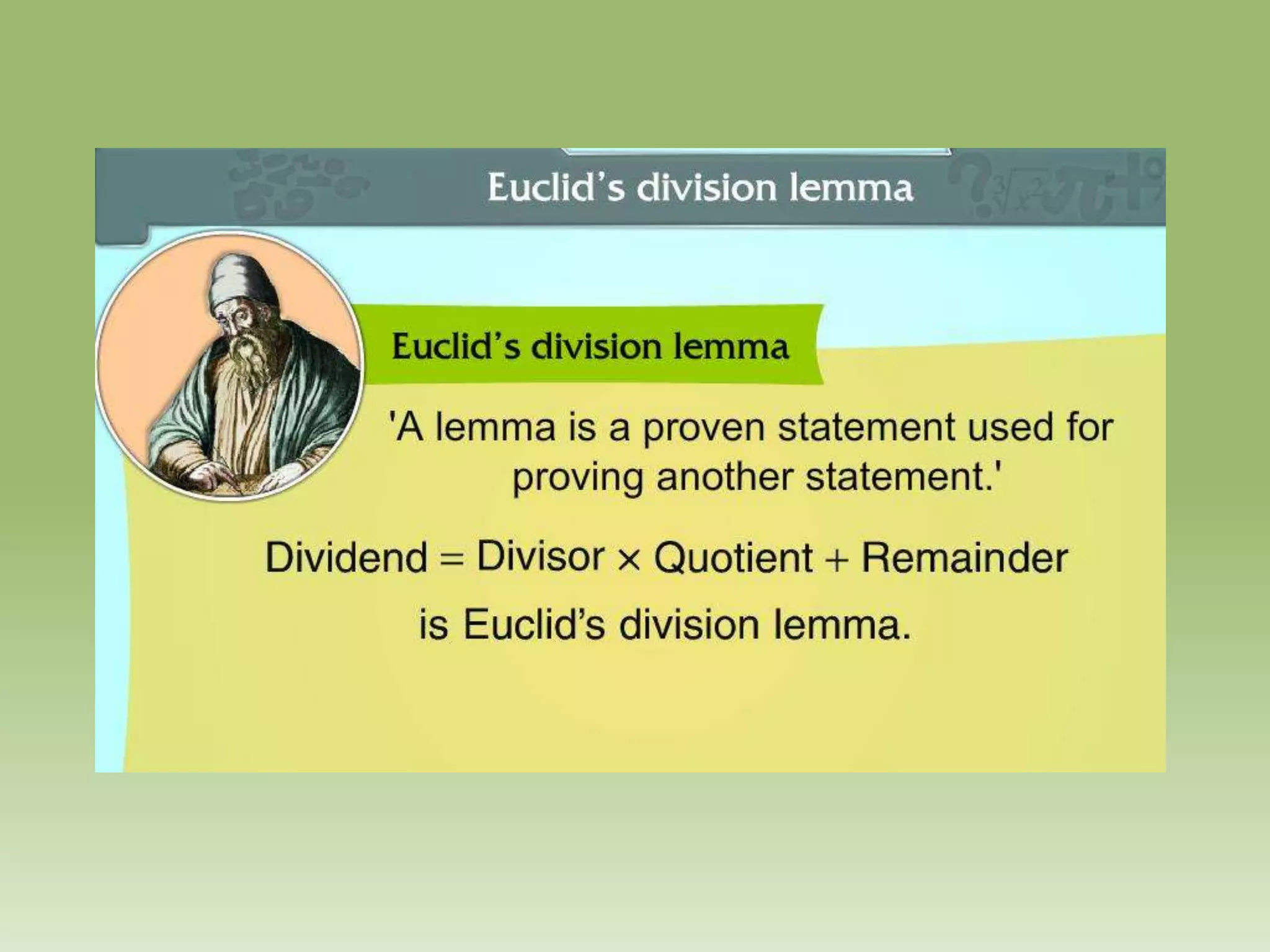 Euclid Division Lemma | PPTX