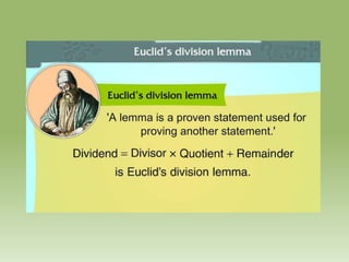 Euclid Division Lemma | PPTX