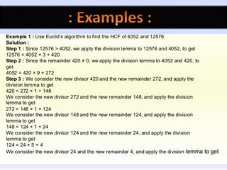 Euclid Division Lemma | PPTX