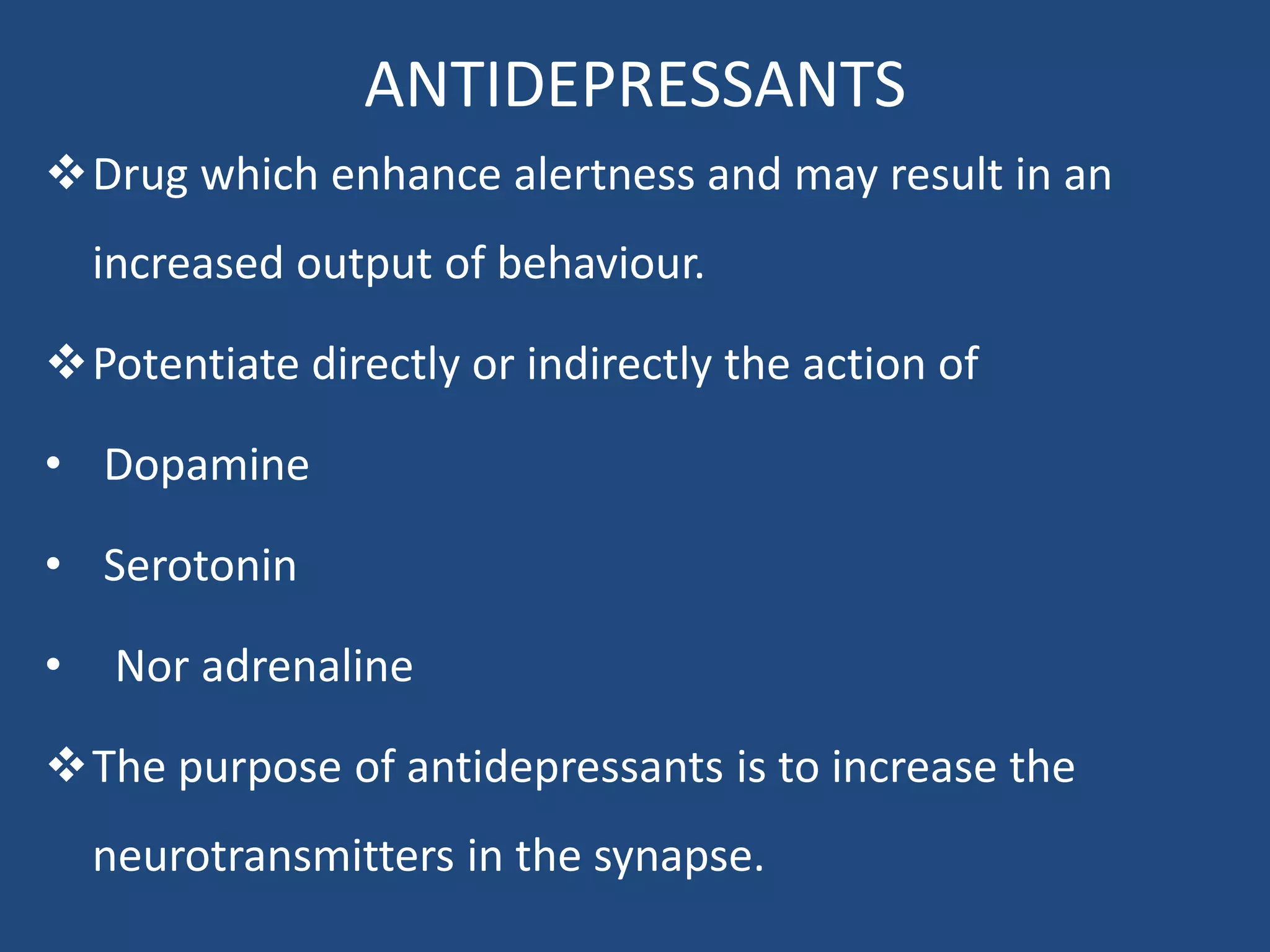 ANTIDEPRESSANTS | PPTX