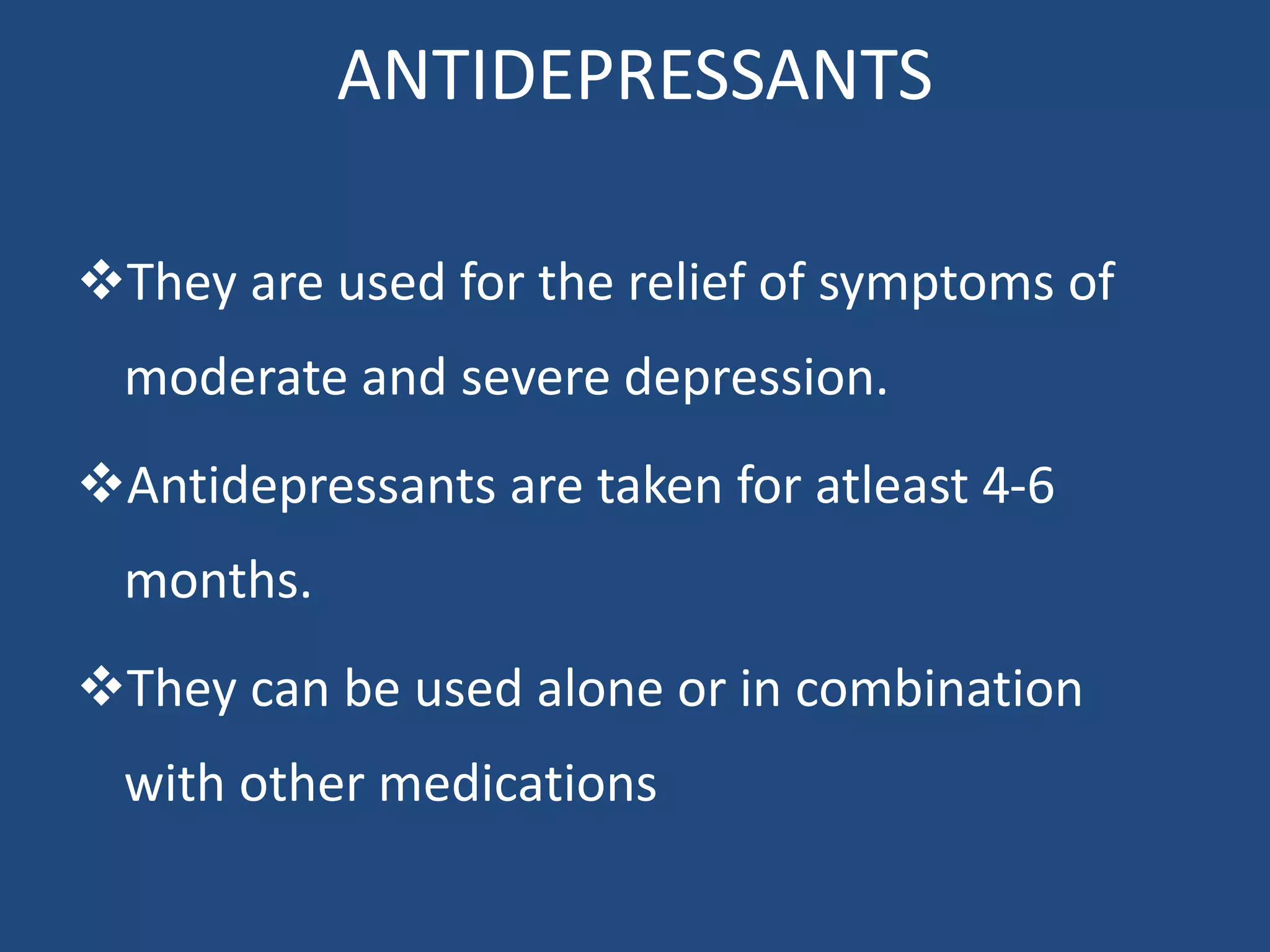 ANTIDEPRESSANTS | PPTX