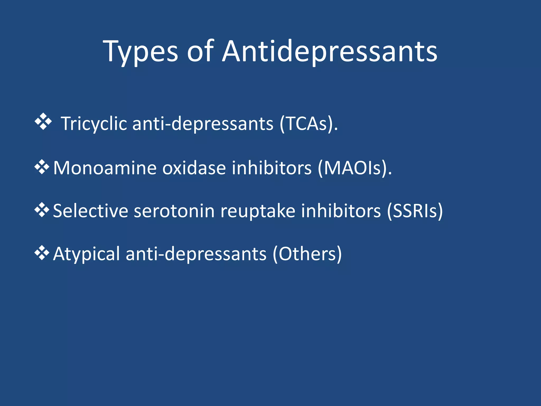 ANTIDEPRESSANTS | PPTX