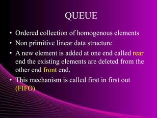 QUEUE | PPTX | Computing | Technology & Computing