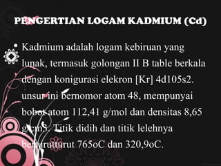 Kadmium (Cd) | PPTX