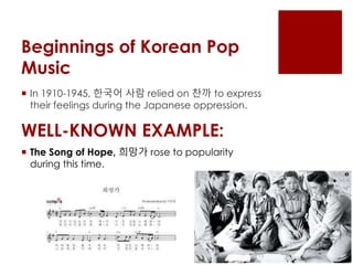 Korean Pop Music (Through the Years) | PPT