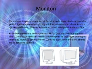 Kompjuteri dhe pjeset e tij | PPTX