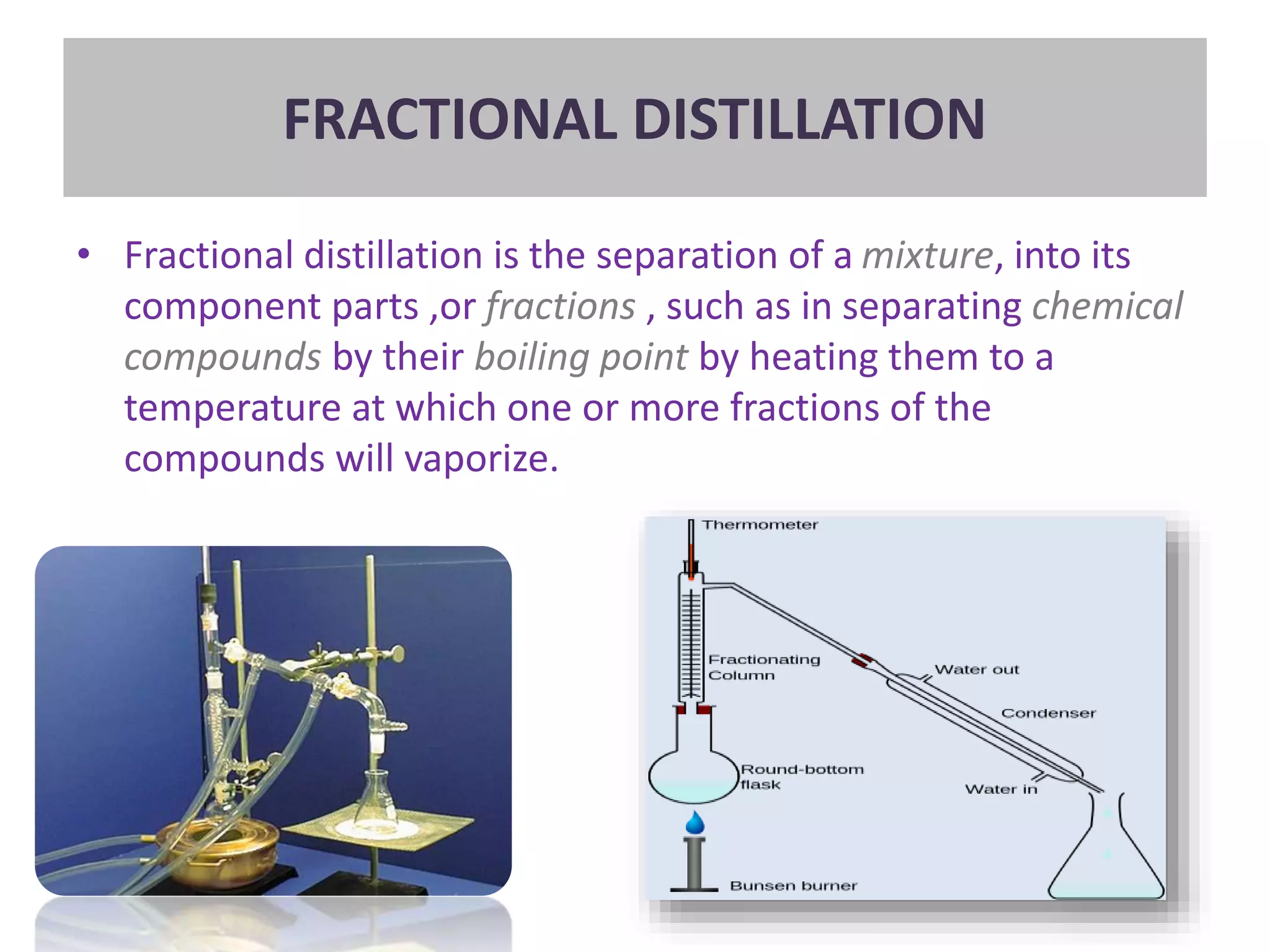 fractional distillation | PPTX
