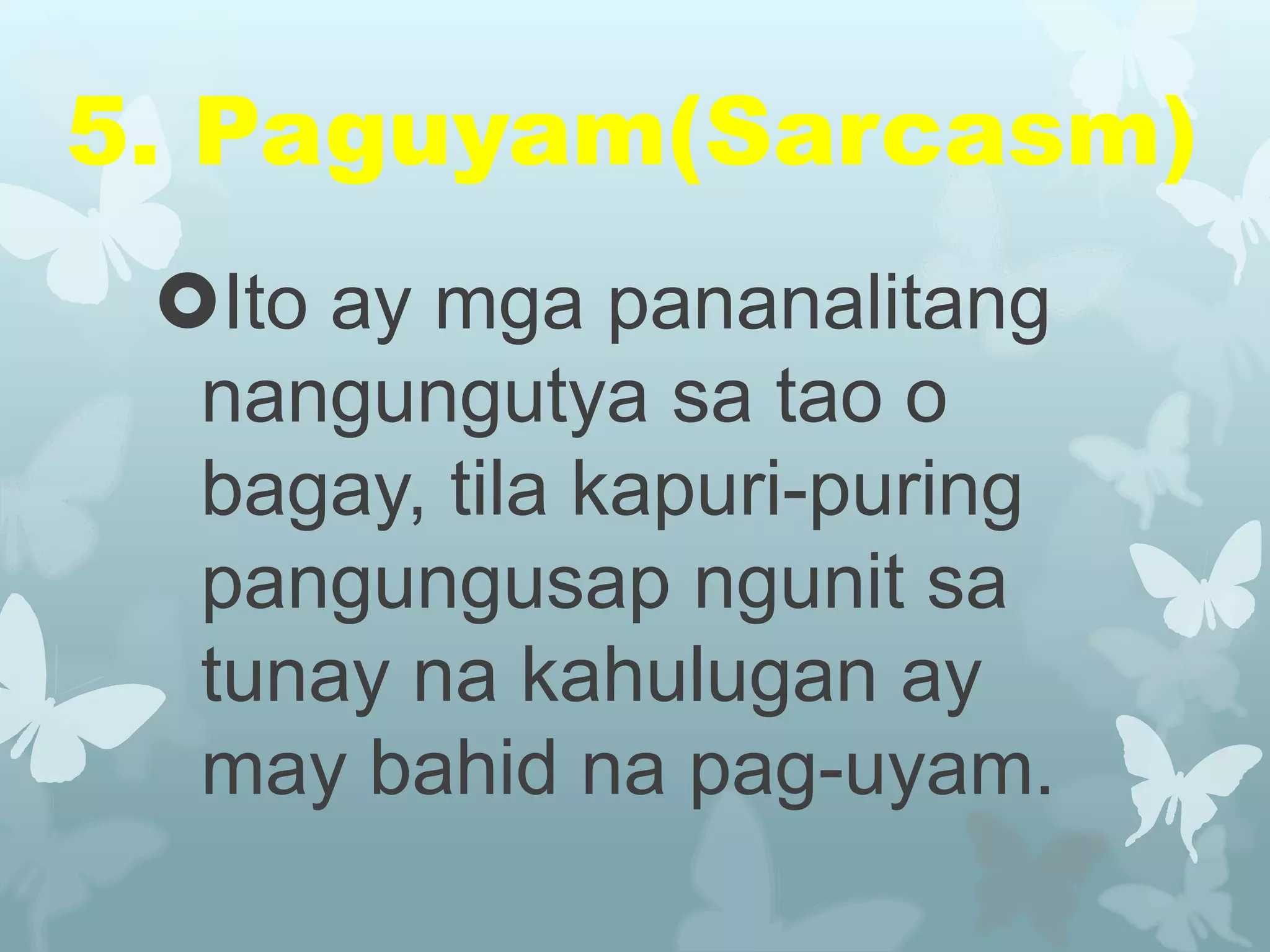 Mga Uri ng Tayutay | PPTX