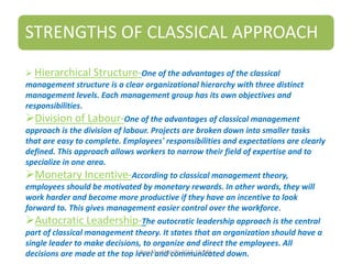 Classical theory of management | PPTX