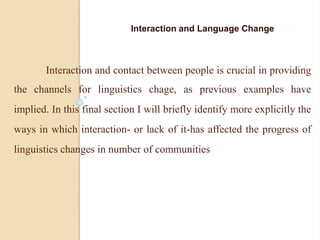 Language Change | PPTX