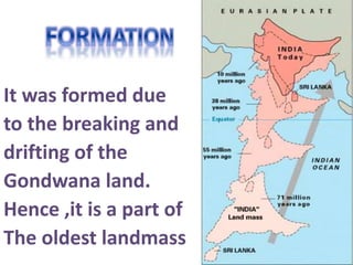 Formation Of Peninsular Plateau