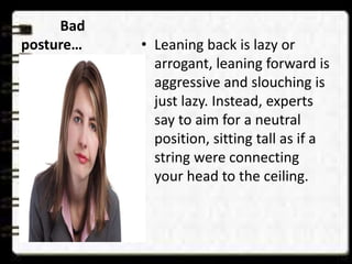 Bad Body Language Presentation