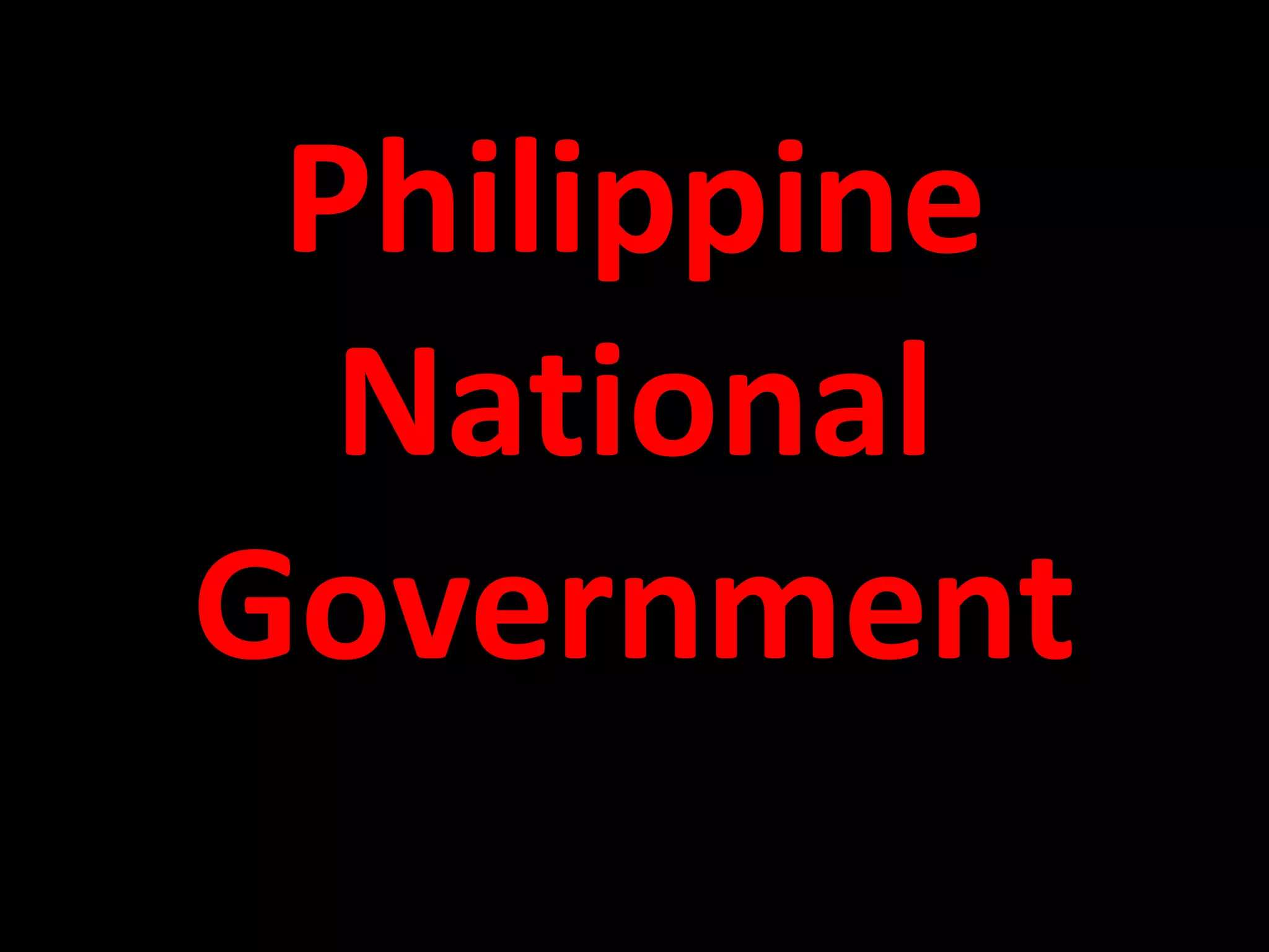 philippine national government | PPT