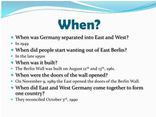 fall of the berlin wall | PPTX