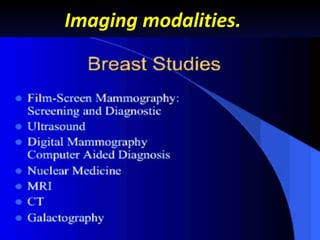 Presentation1.pptx, radiological imaging of beign breast diseases | PPTX