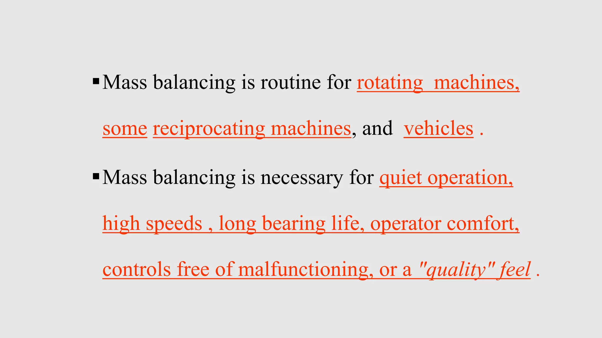 Static and Dynamic Balancing of Rotating Mass | PPTX
