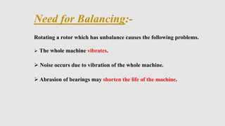 Static and Dynamic Balancing of Rotating Mass | PPTX
