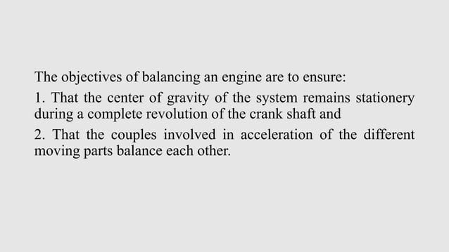 Static and Dynamic Balancing of Rotating Mass | PPTX | Physics | Science