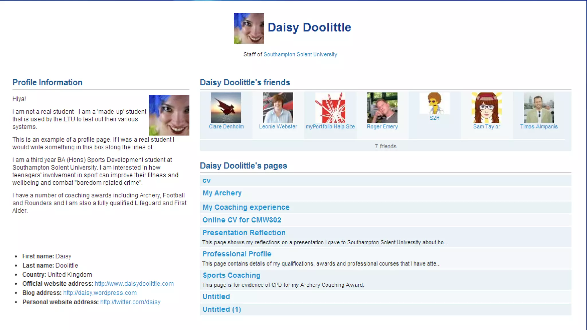 E-portfolio Examples of Different Purposes | PDF