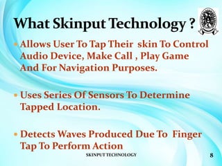 Skinput Technology | PPTX