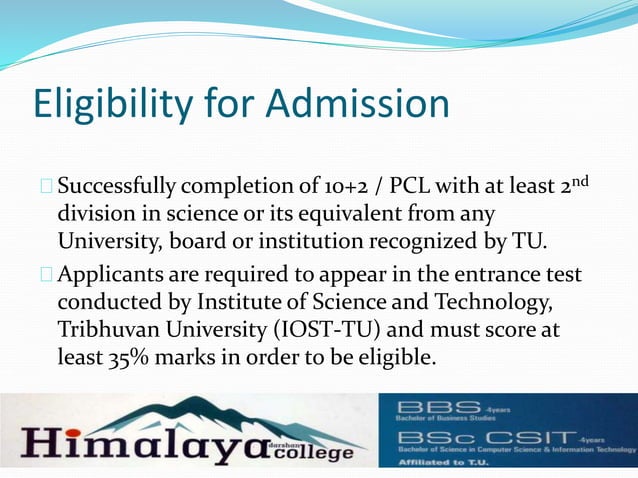 BSc.CSIT, HImalaya Darshan College | PPT