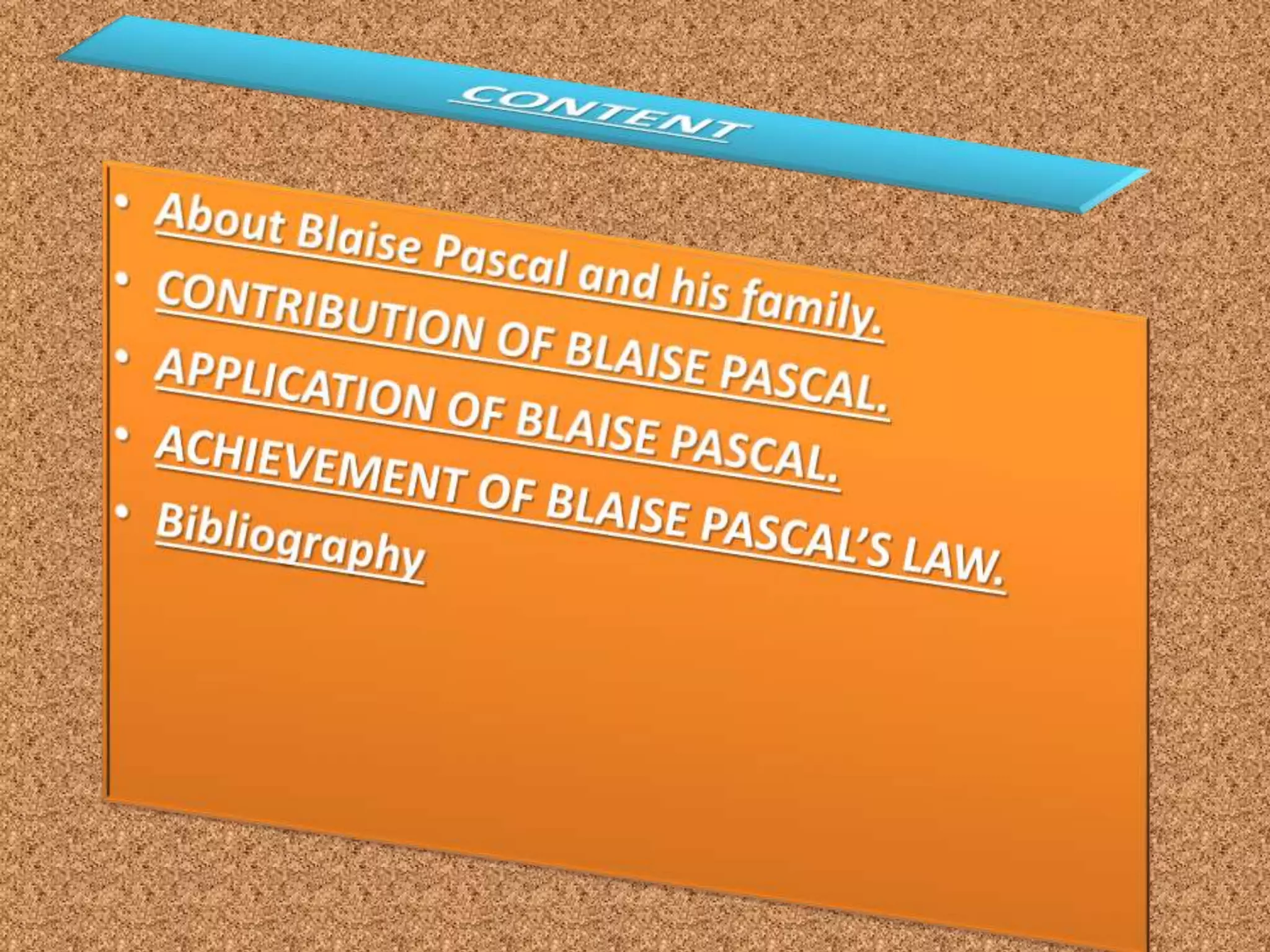 BLAISE PASCAL | PPTX