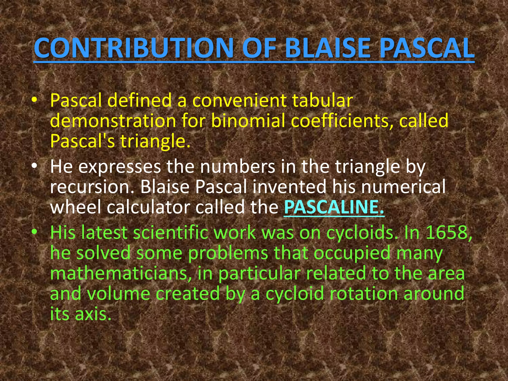 BLAISE PASCAL | PPTX
