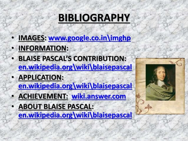 BLAISE PASCAL | PPTX
