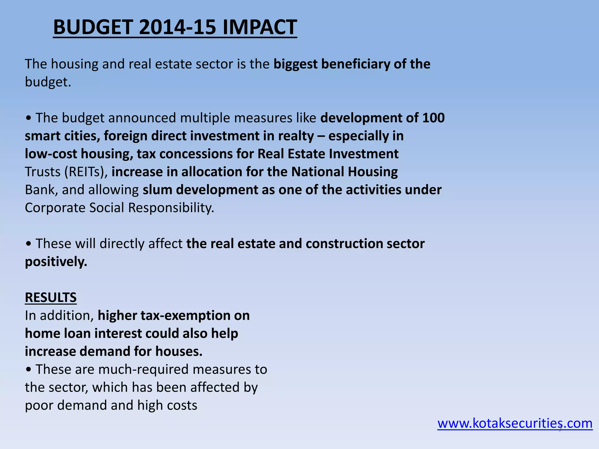 presentation on real estate industry in india | PPTX