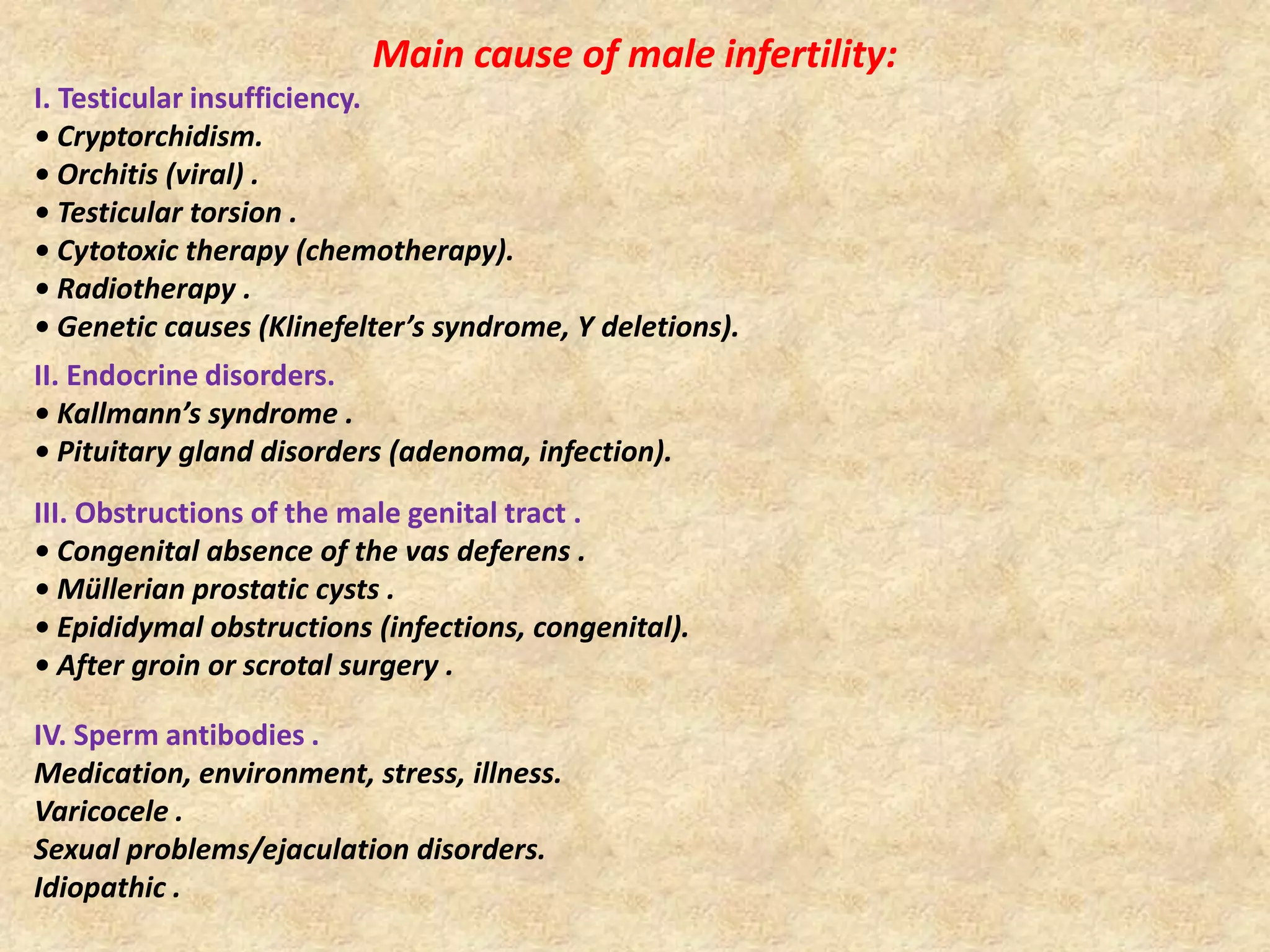 Presentation1.pptx, radiological imaging of male infertility. | PPTX