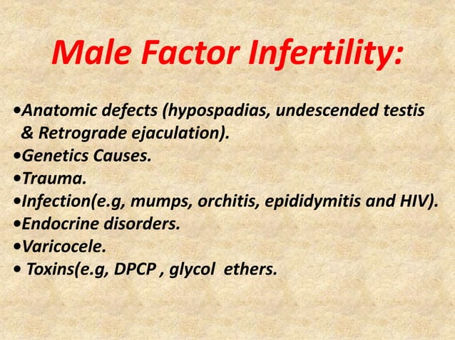 Presentation1.pptx, radiological imaging of male infertility. | PPTX