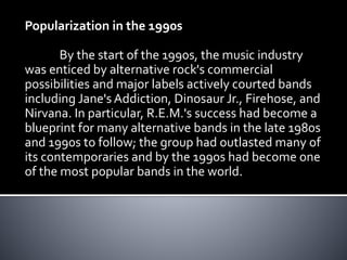 Alternative music | PPTX