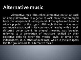Alternative music | PPT
