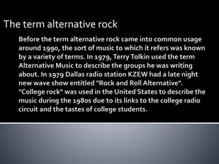 Alternative music | PPT
