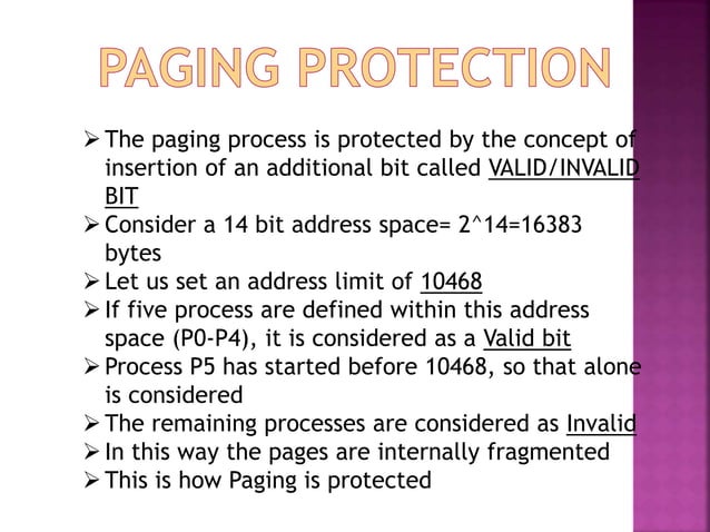 Paging and Segmentation in Operating System