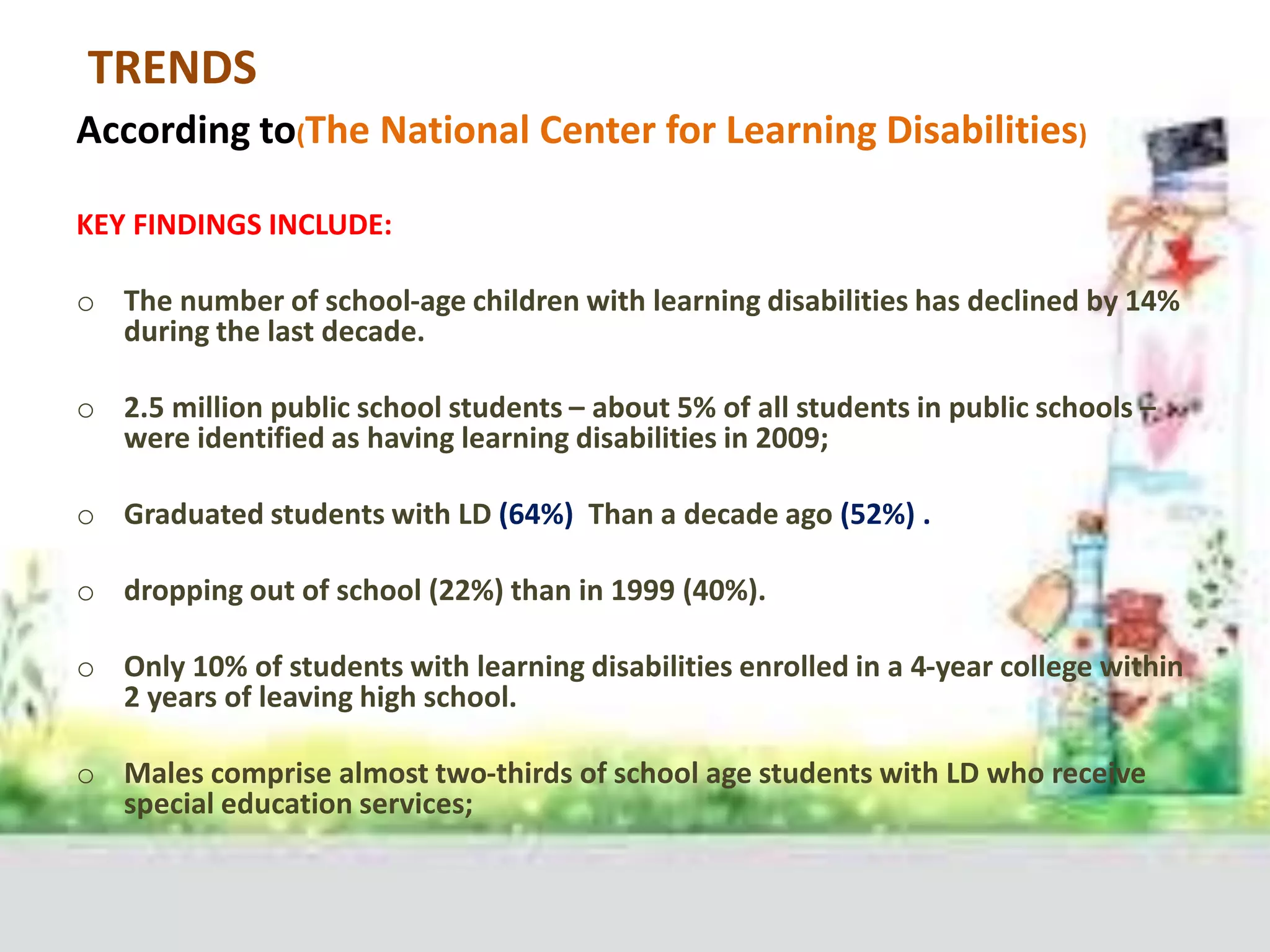 detailed presentation on learning disabilities | PPTX
