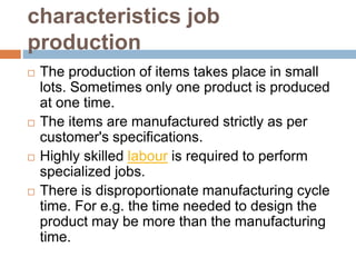 types of production system | PPTX