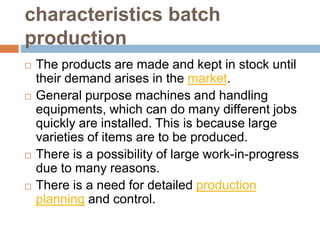types of production system | PPTX