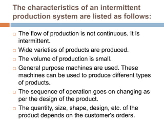 types of production system | PPTX