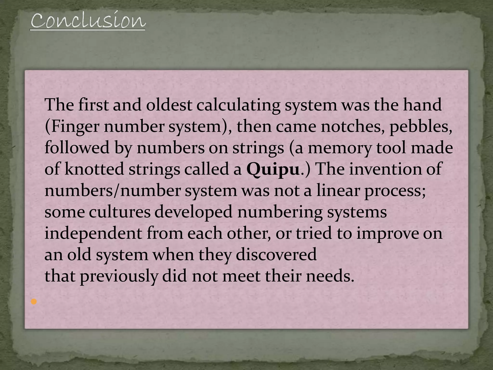 evolution of number system | PPTX