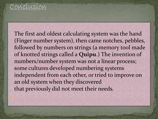evolution of number system | PPTX
