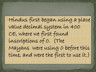 evolution of number system | PPTX