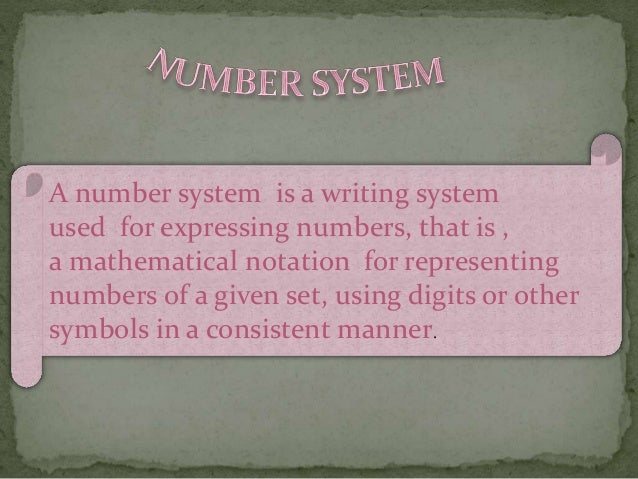 evolution of number system