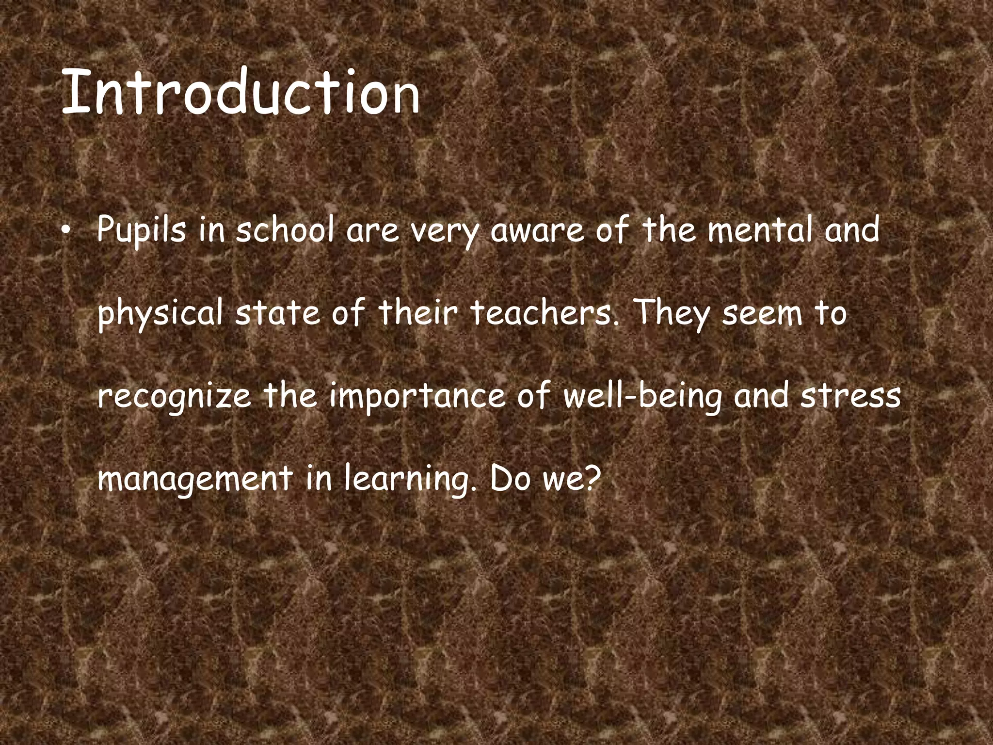 stress management for teachers | PPTX