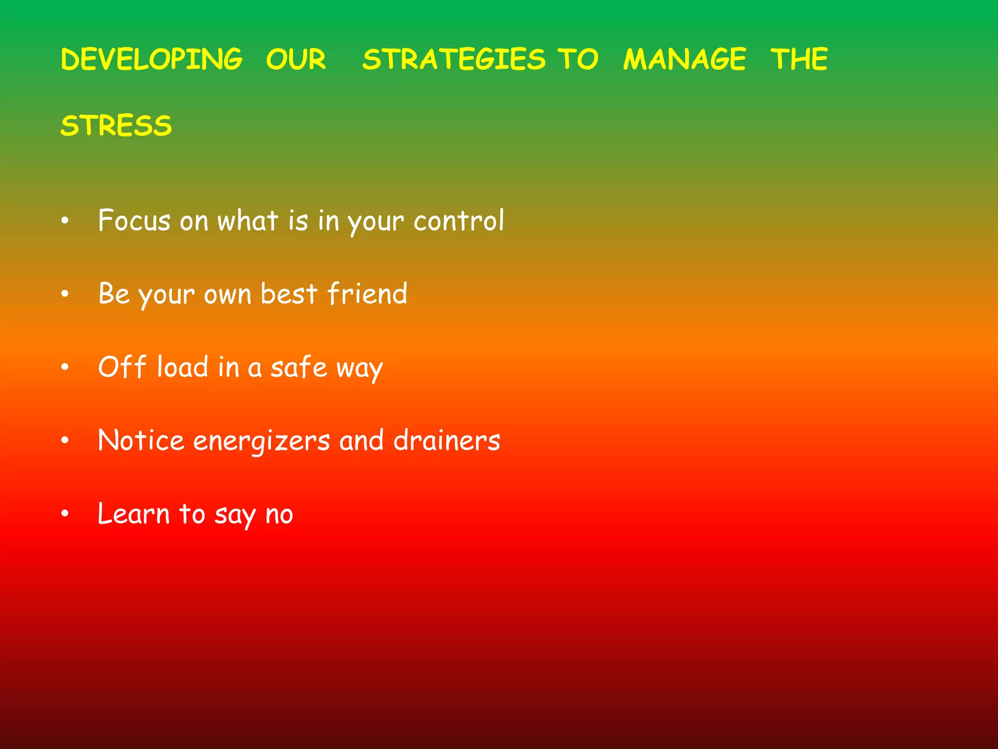 stress management for teachers | PPTX
